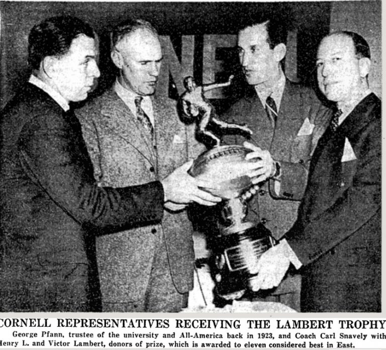 The Lost History of the Lambert Trophy And Lambert Cups - The College ...